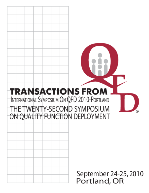 (PDF) Complex IT Design using both Traditional QFD and Blitz QFD®