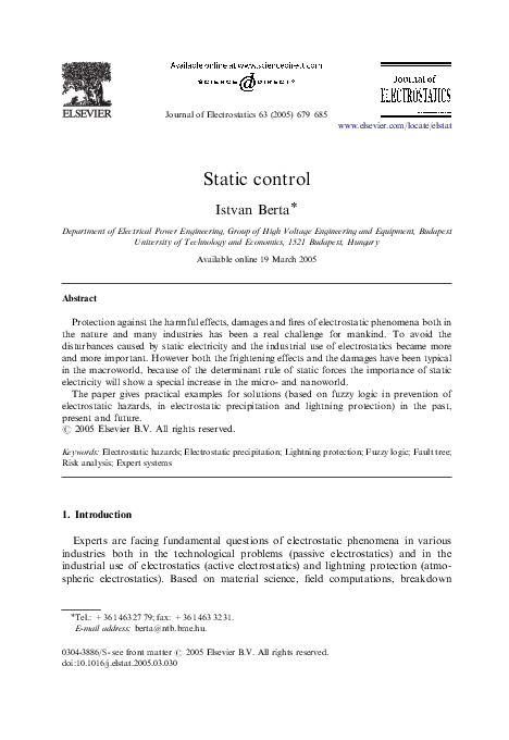 (PDF) Static control