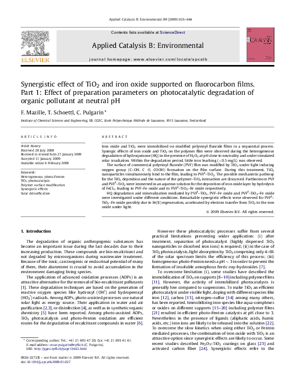 Pdf The Effect Of Annealing Temperature Growth On Fe Tio2 Thin Film Photoactivity In Methylene