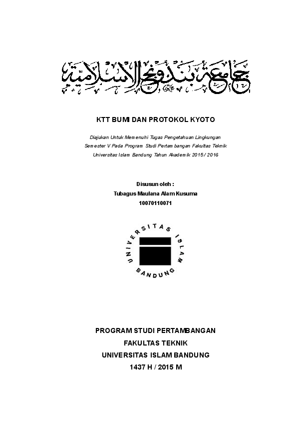 (DOC) SEJARAH KTT BUMI