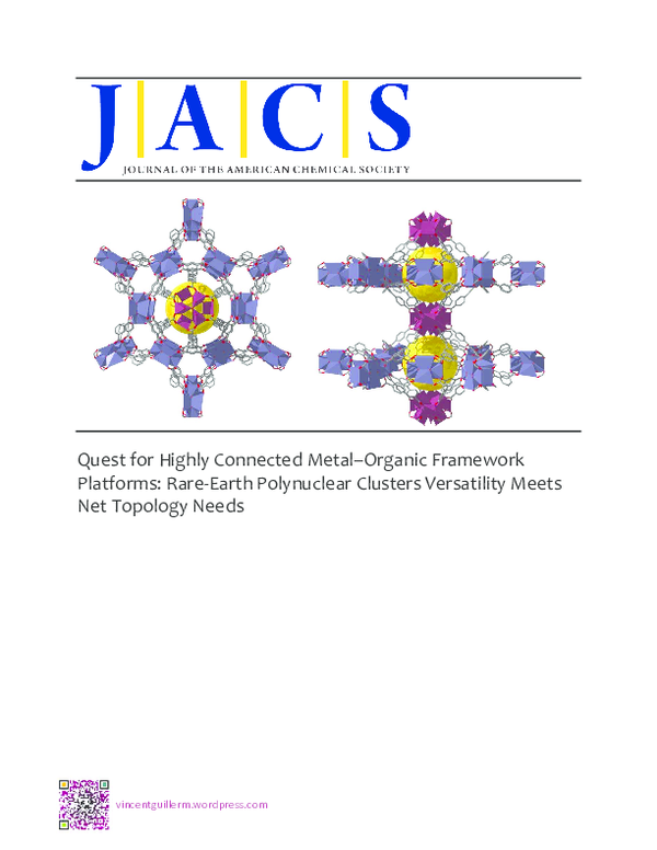 Pdf Quest For Highly Connected Mof Platforms Rare Earth Polynuclear Clusters Versatility 