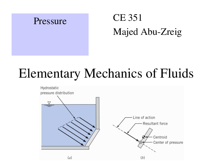 (PDF) CE319F Elementary Fluid Mechanics