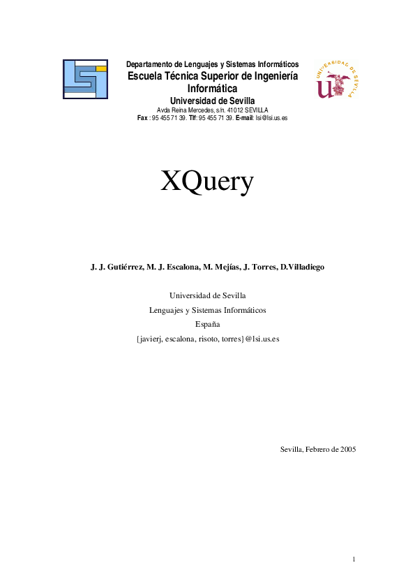 (PDF) XQUERY