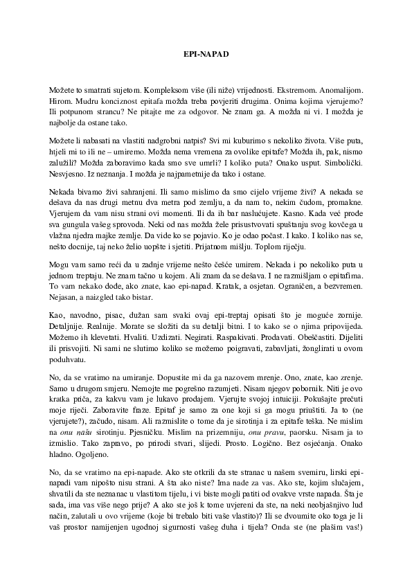 (PDF) EPI-NAPAD (kratka priča)