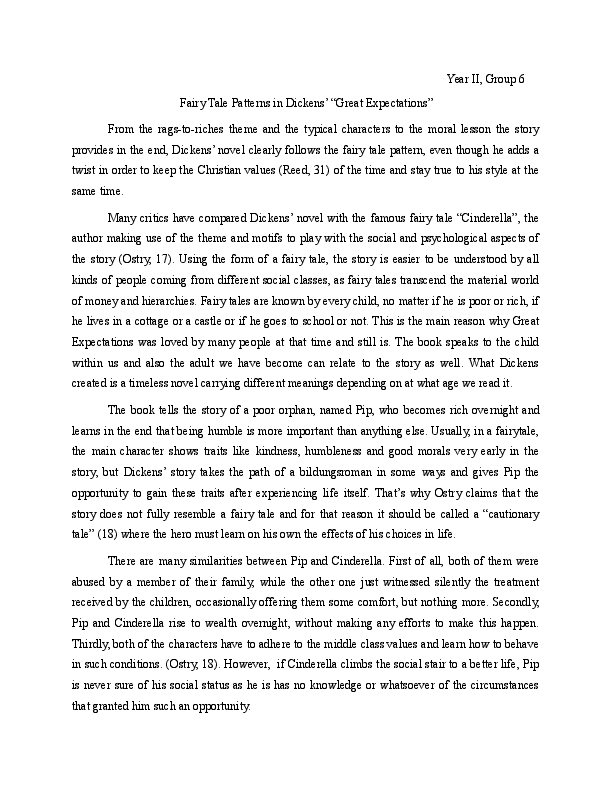 (DOC) Fairytale Patterns In Great Expectations | Tiz Andreea - Academia.edu