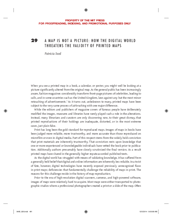 (PDF) A Map is Not a Picture