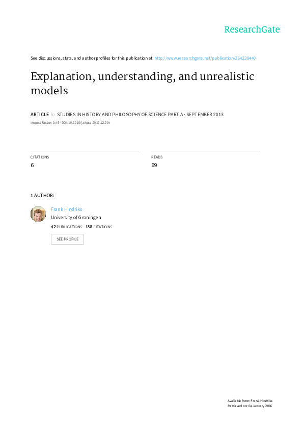 Explanation, understanding, and unrealistic models