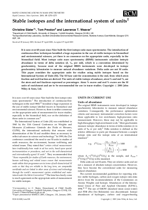 International system of units