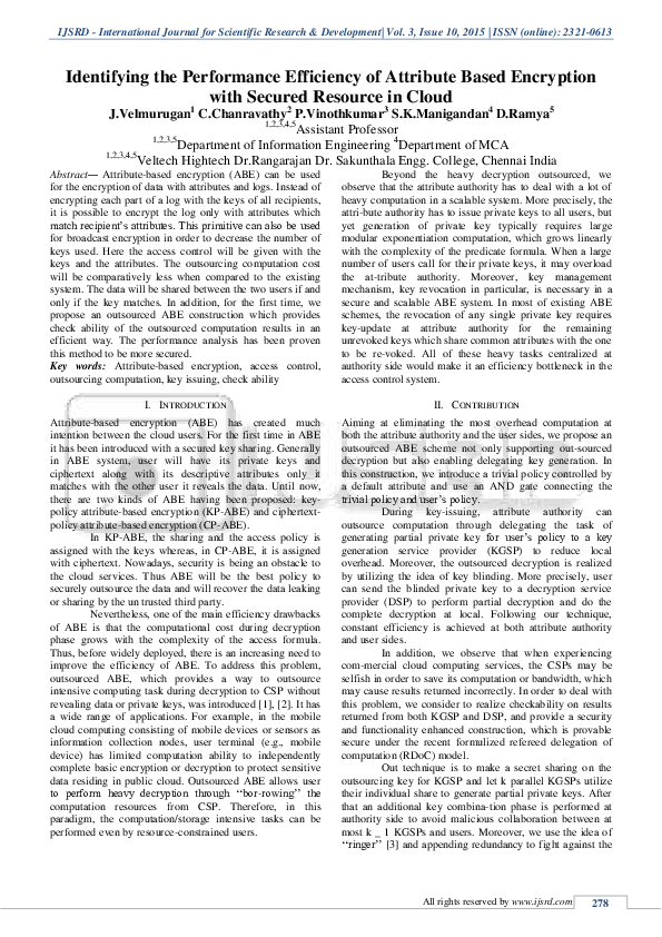 (PDF) Identifying the Performance Efficiency Of Attribute Based ...