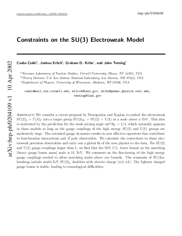 (PDF) Electroweak phase transition in the reduced minimal 3-3-1 model | Thanh Luu Van - Academia.edu