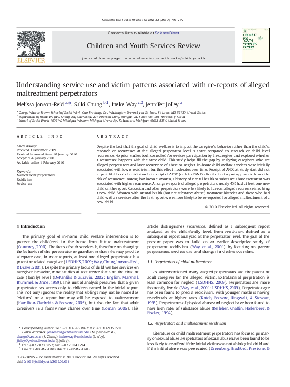 (PDF) Understanding service use and victim patterns associated with re ...