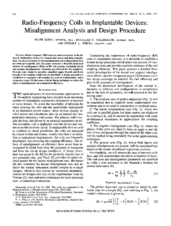 (PDF) Radio-frequency coils in implantable devices: Misalignment ...