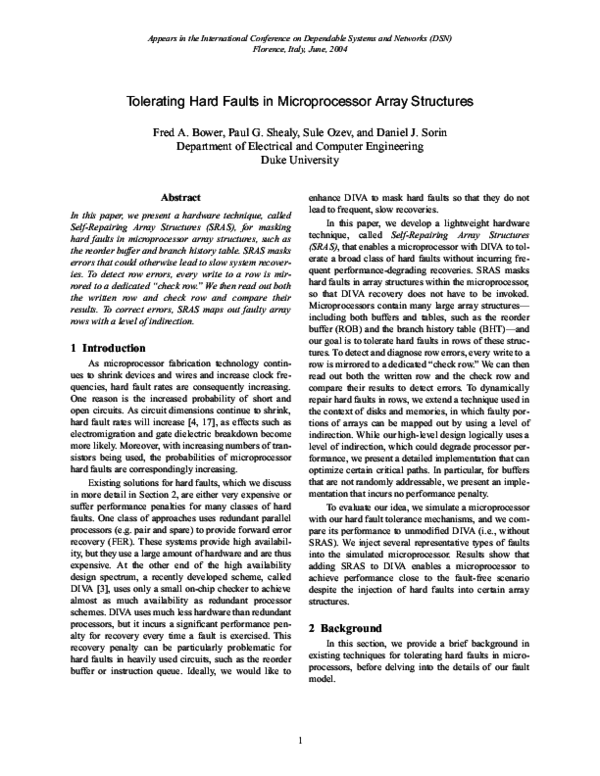 Pdf An Architectural Framework For Providing Reliability And Security Support