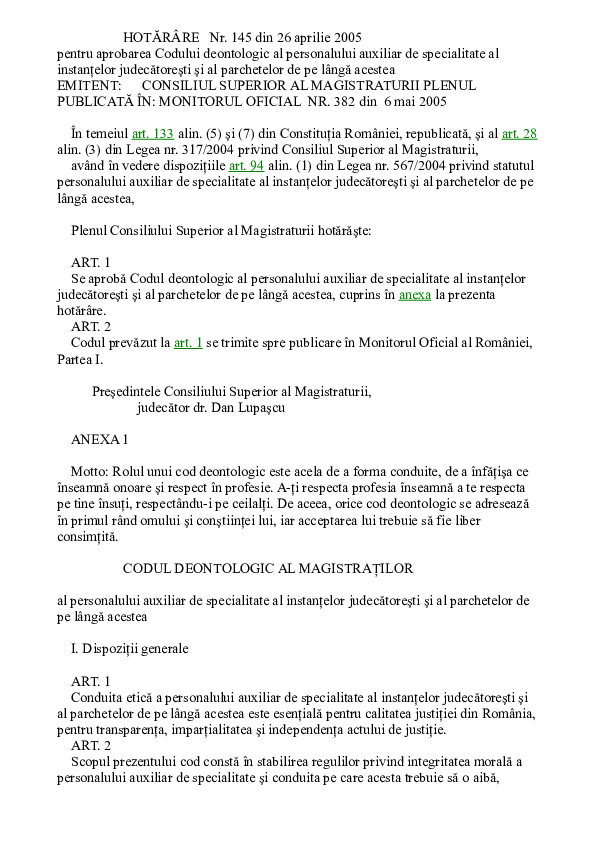 (DOC) Codul deontologic Personal Auxiliar