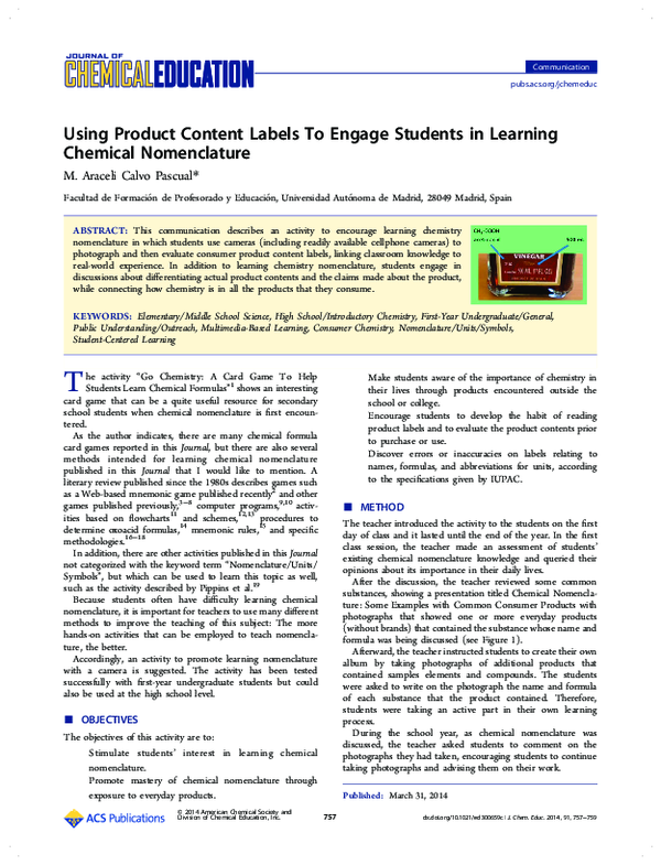 Science Journal Labels