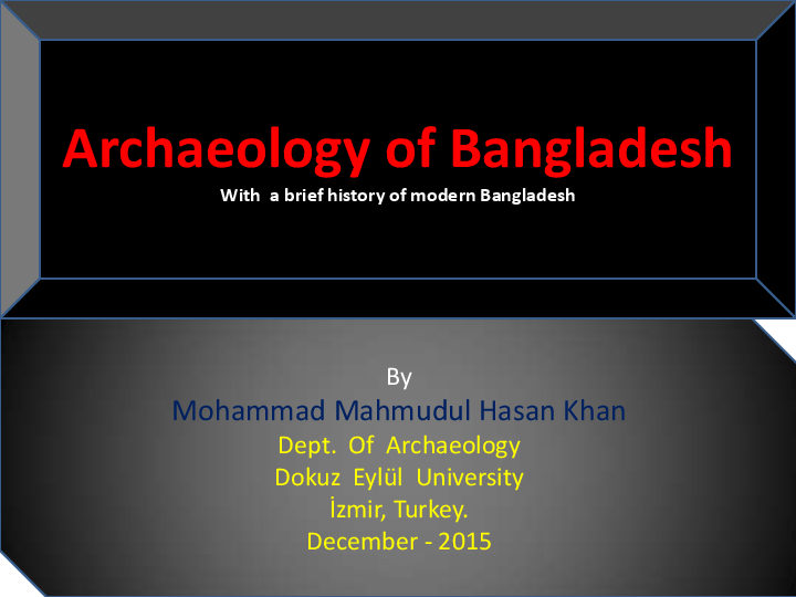 (PDF) Archaeology of Bangladesh