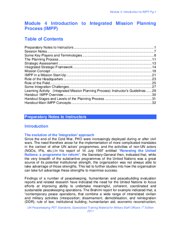(PDF) Module 4 Introduction to IMPP