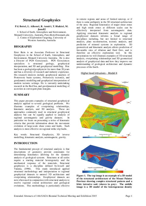 (PDF) Structural Geophysics