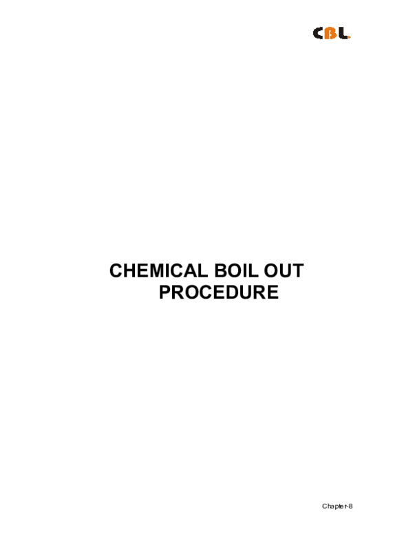 (DOC) Chemical boil out procedeure