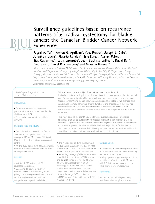 (PDF) Surveillance guidelines based on recurrence patterns after ...