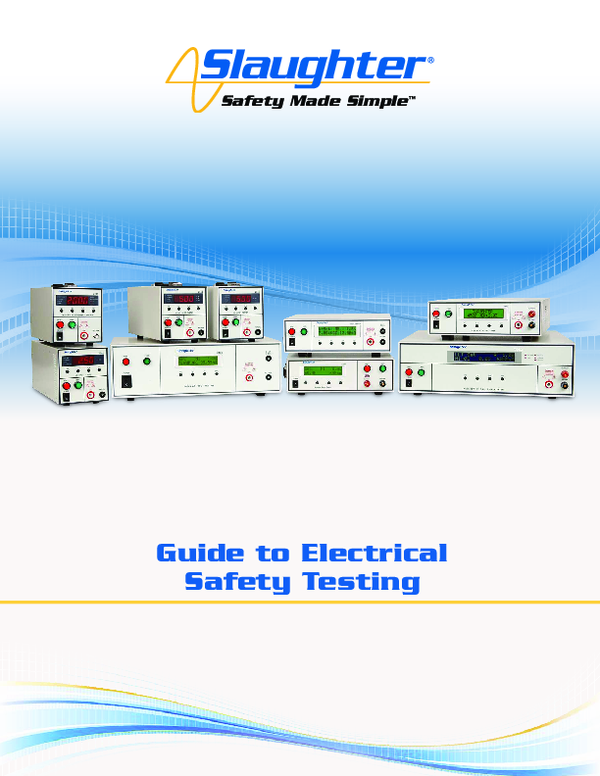 (PDF) Electrical Safety testing guide