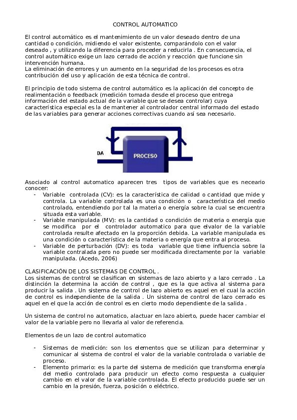 (DOC) Control Automatico