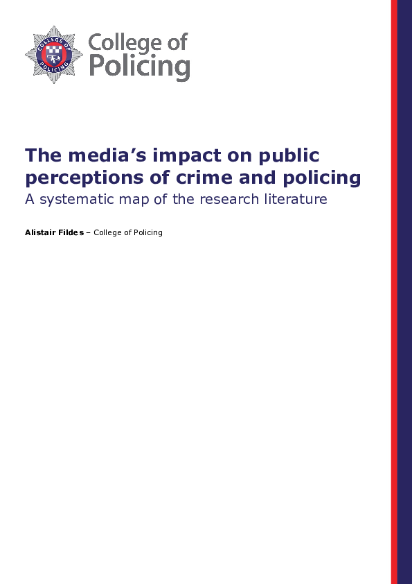 (DOC) The media’s impact on public perceptions of crime and policing: a ...