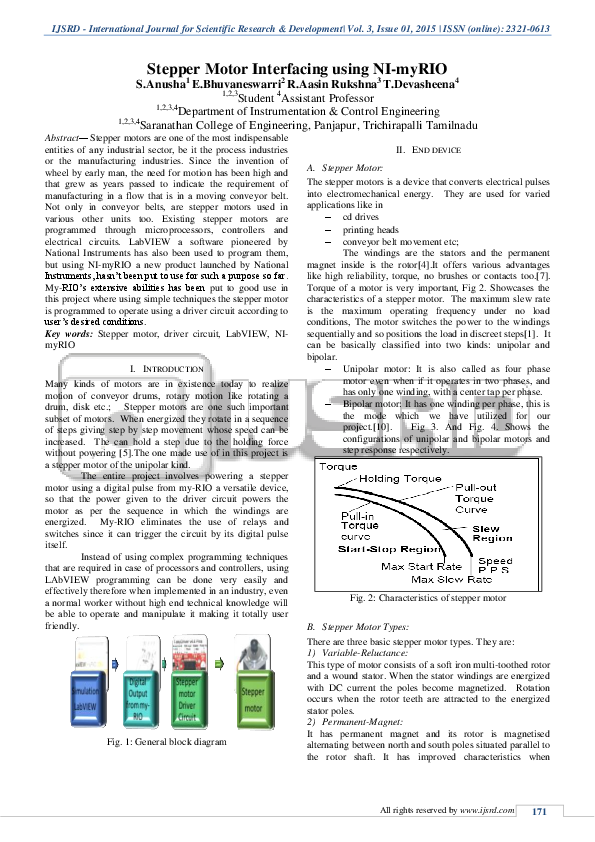 (PDF) Stepper Motor Interfacing Using NI-myRIO