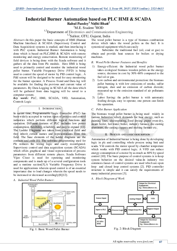 (PDF) Industrial Burner Automation Based on PLC HMI & SCADA