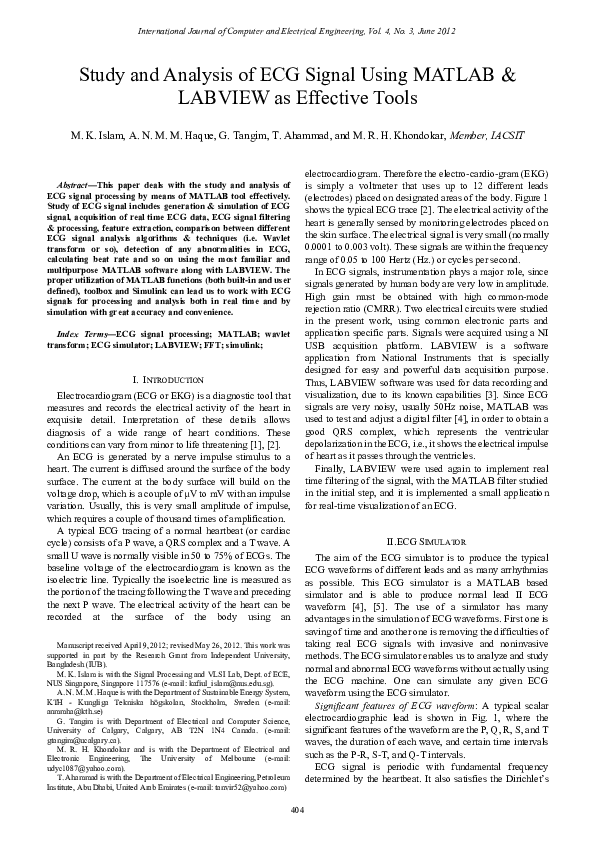 (PDF) ECG project