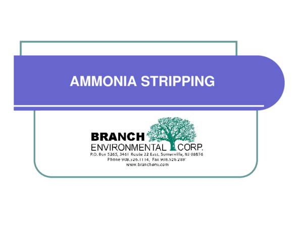 (PDF) Ammonia Stripping