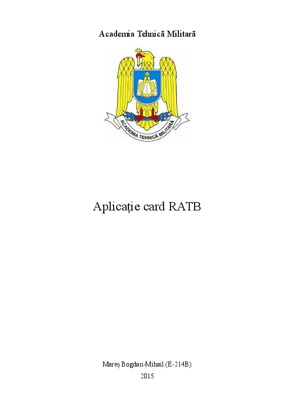 (DOC) Aplicatie card RATB