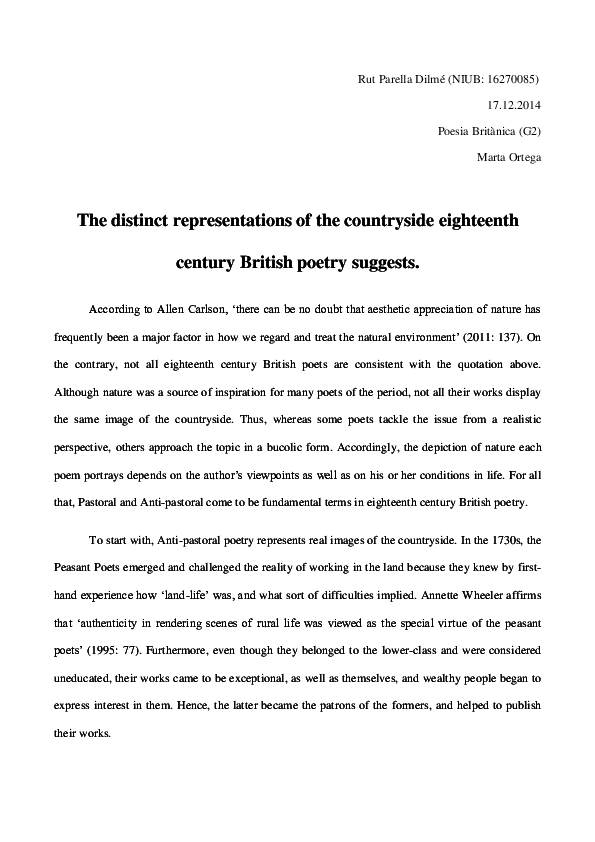 (PDF) 18th Century English Poetry