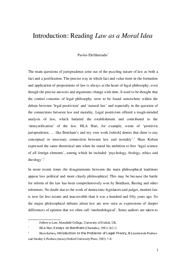 (DOC) Discussion A Symposium on Nigel Simmonds's Law as a Moral Idea ...