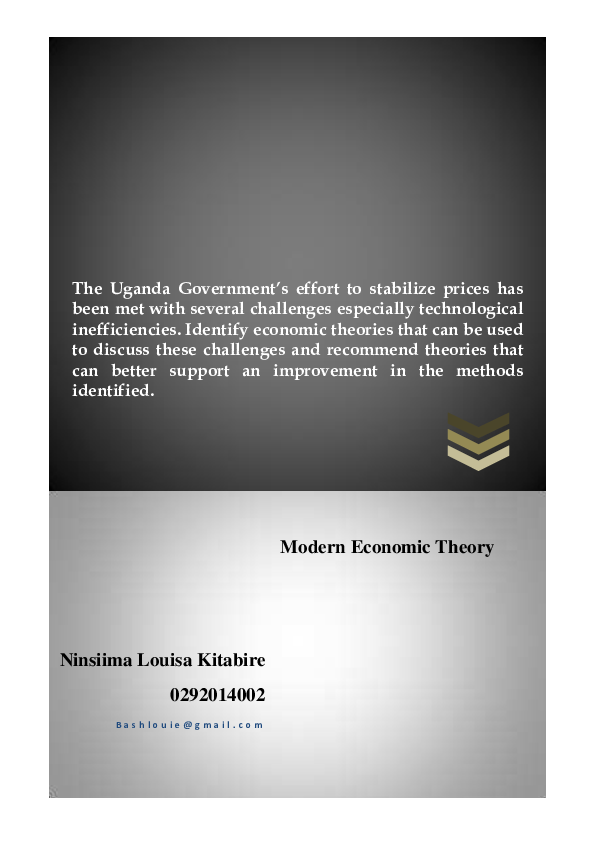 (PDF) Modern Economic Theory