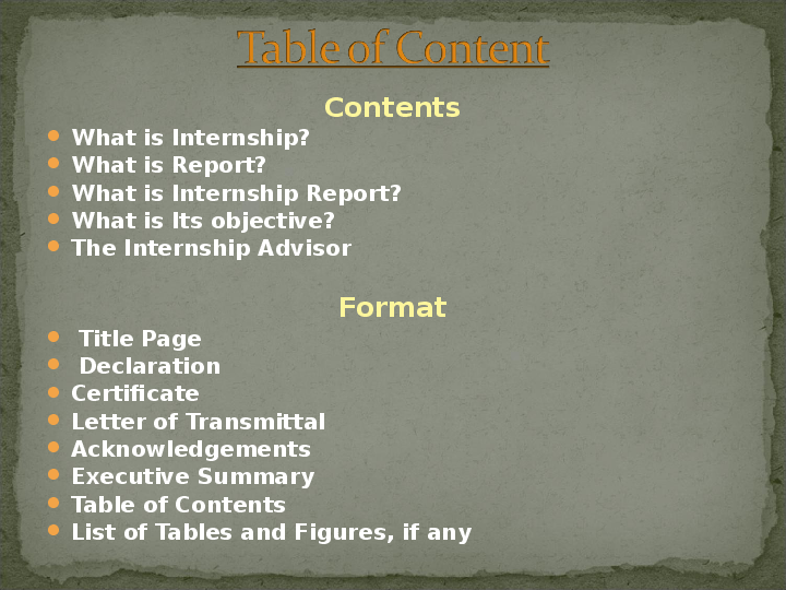 (PPT) How to Write an Internship Report