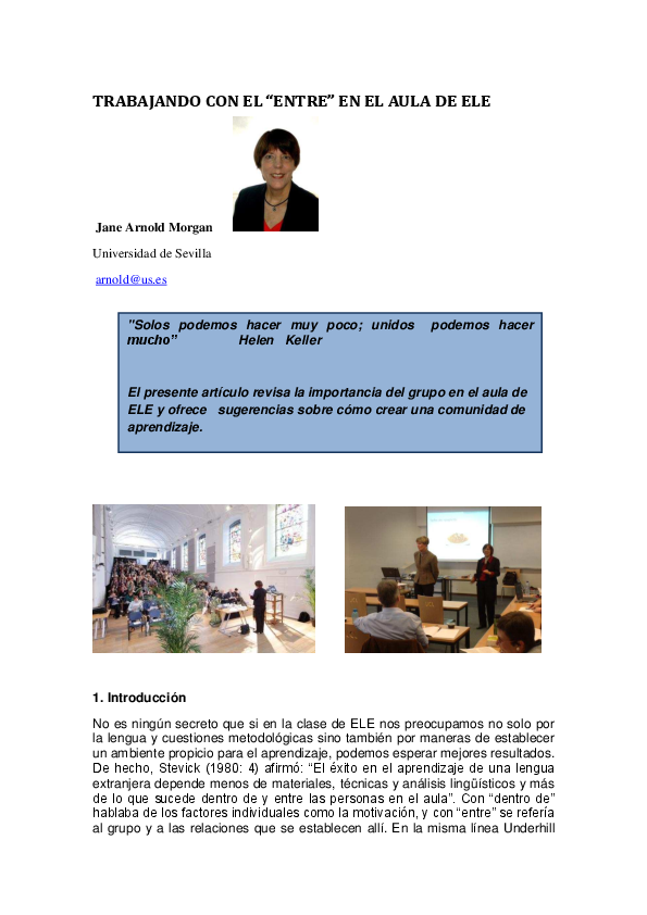 Pdf Trabajando Con El Entre En El Aula De Ele 