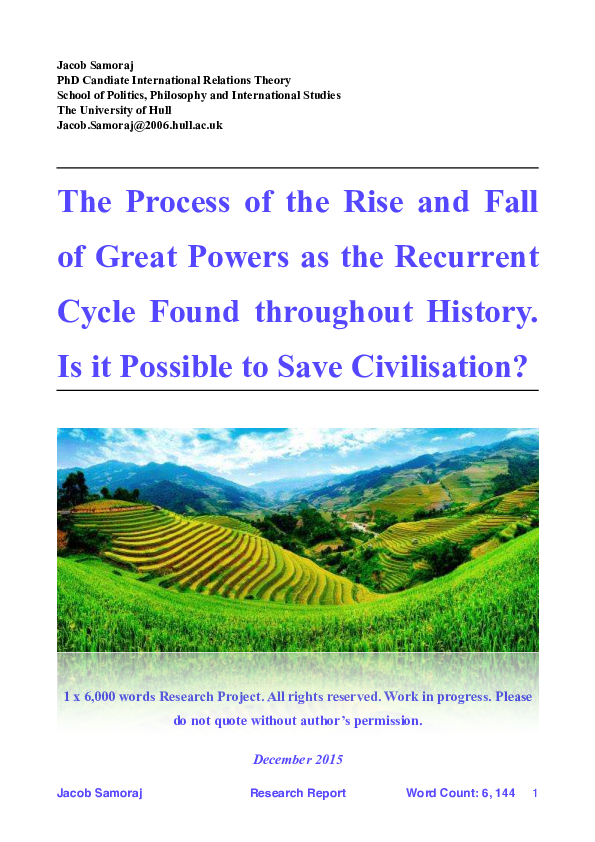 (PDF) The process of the rise and fall of Great Powers as the recurrent ...