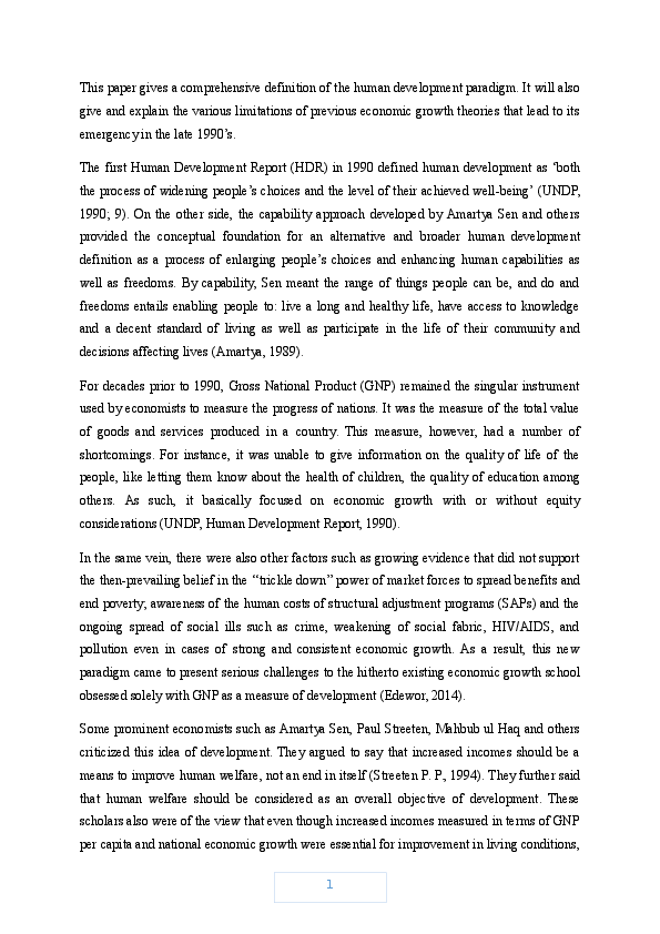 (DOC) HUMAN DEVELOPMENT ASSIGNMENT