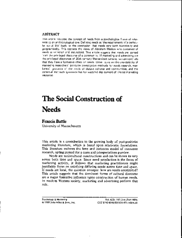 (PDF) The concept of social need | Jonathan Bradshaw - Academia.edu