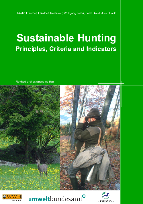 (PDF) Sustainable Hunting - Principles, Criteria, and Indicators