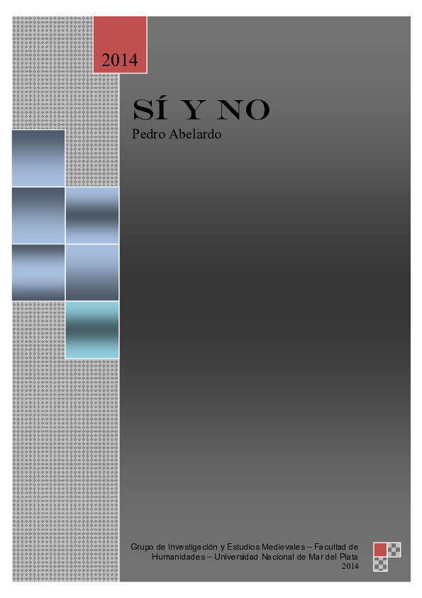 (PDF) Pedro Abelardo, "Sí y No"
