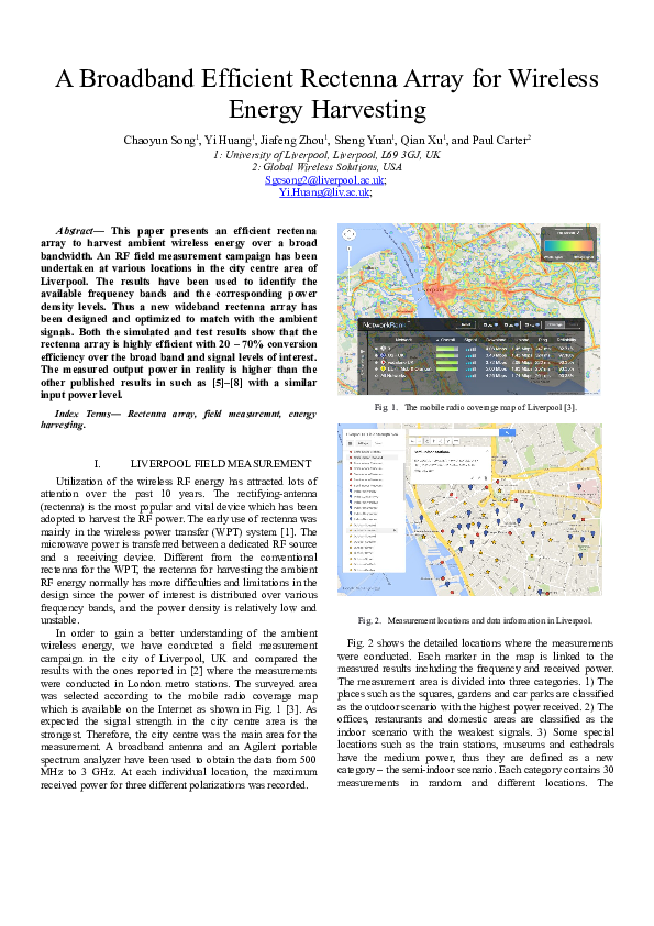 (DOC) A Broadband Efficient Rectenna Array for Wireless Energy Harvesting