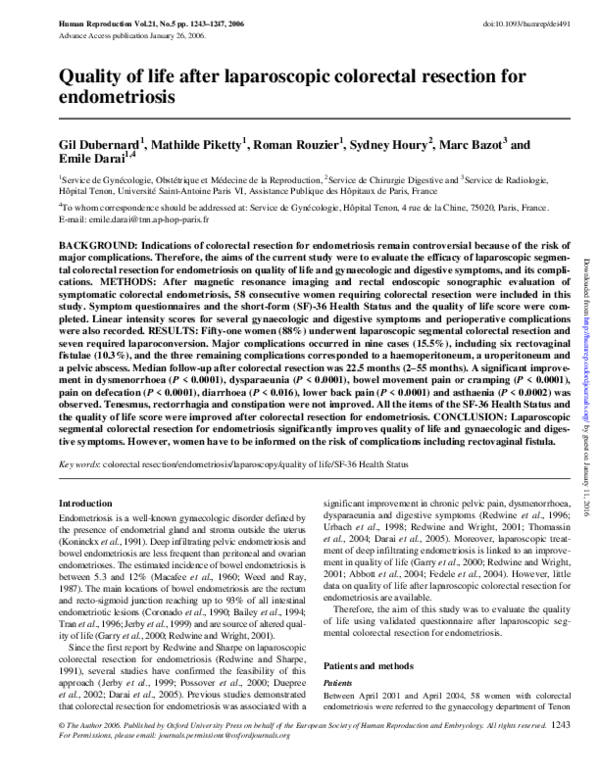 (PDF) Comparison of Laparoscopic Discoid Resection and Segmental ...