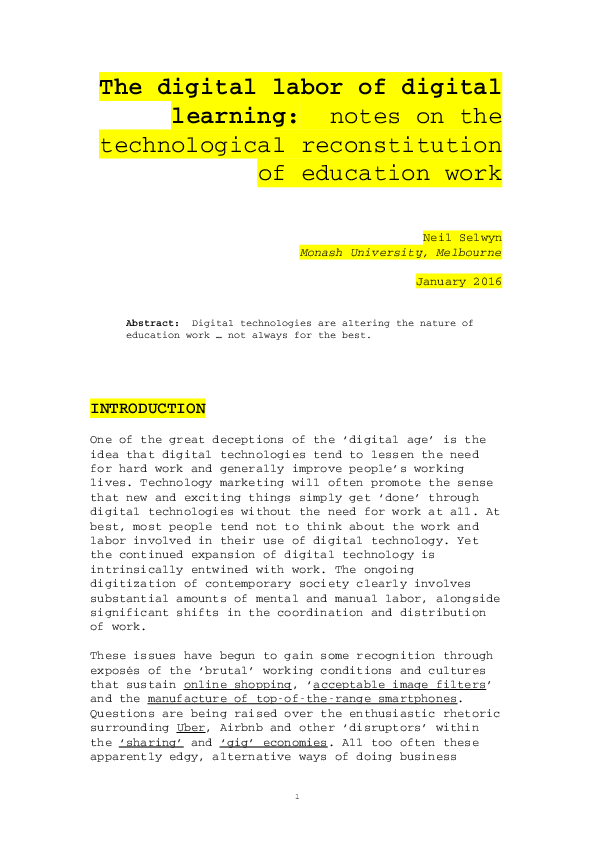 (DOC) The digital labor of digital learning