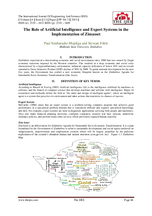 (PDF) The Role of Artificial Intelligence and Expert Systems in the ...