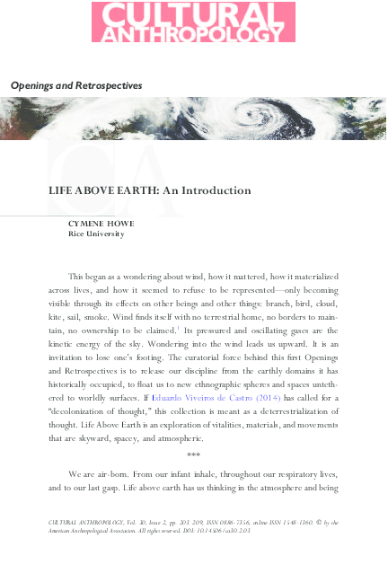 (PDF) Life Above Earth