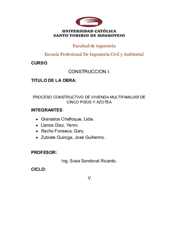 (PDF) PROCESO CONSTRUCTIVO DE UNA CASA