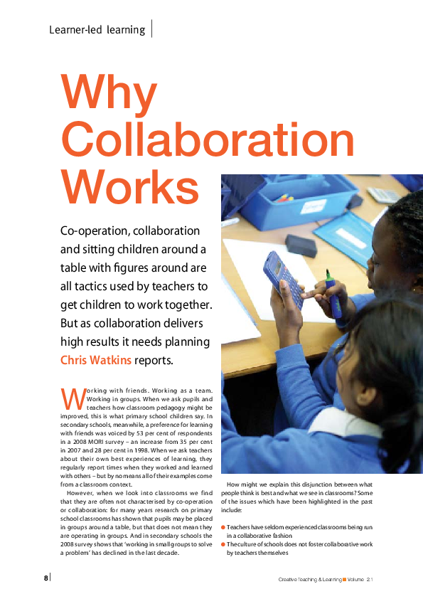 (PDF) Why collaboration works