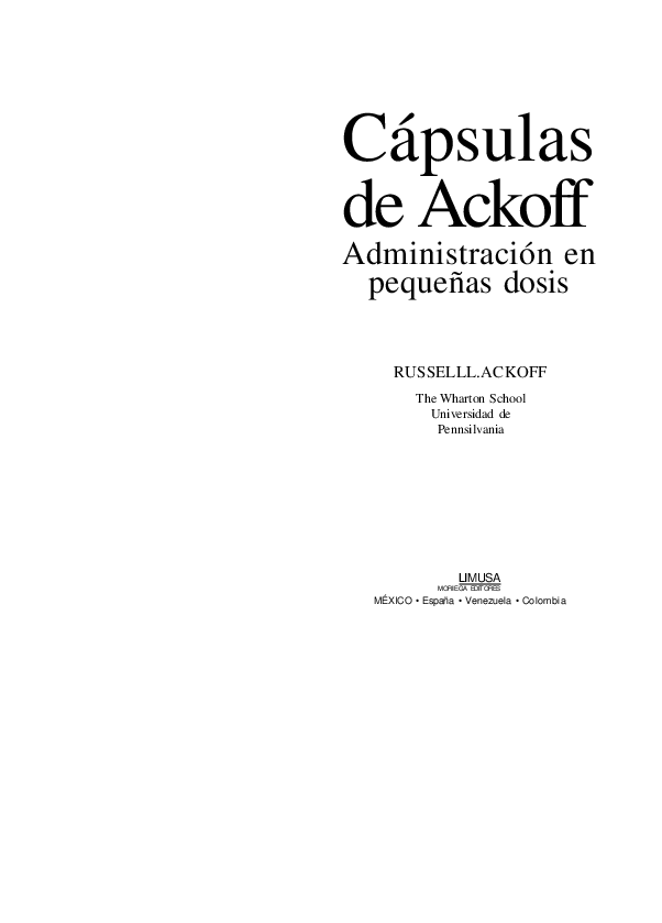 (PDF) Capsulas de ackoff